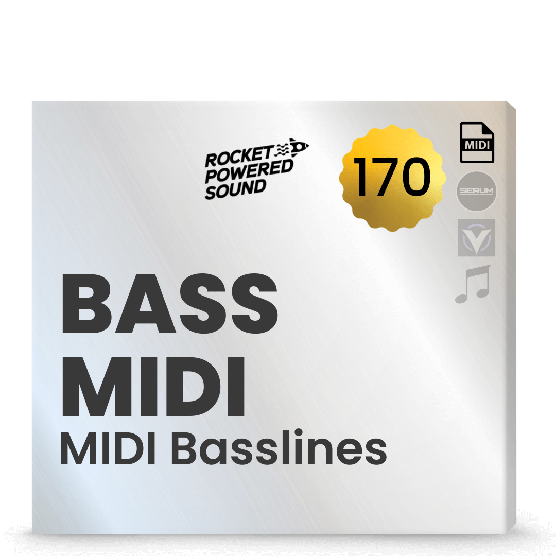 Bass MIDI Pack - Bass Melodies and Basslines in MIDI